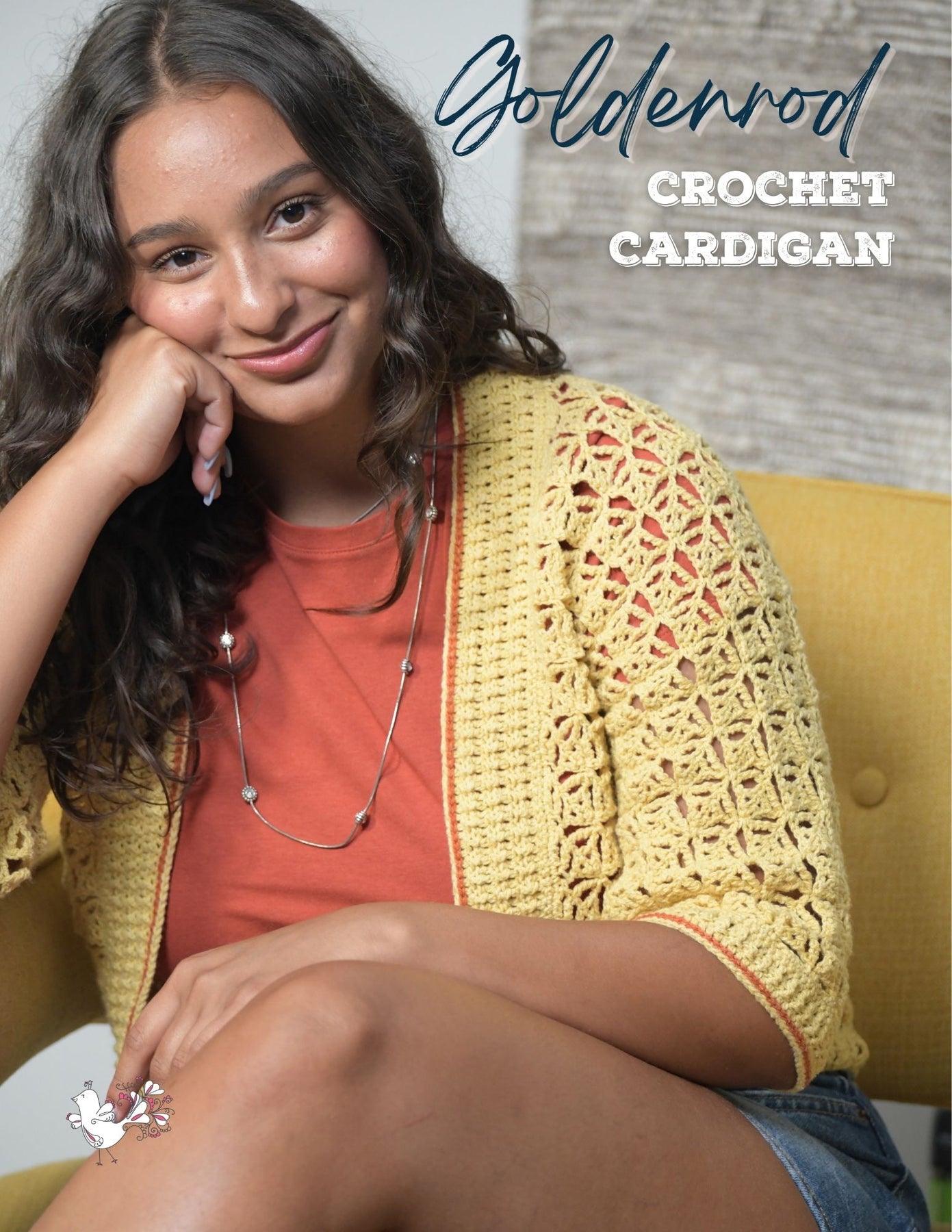Goldenrod Crochet Cardigan Pattern – Size Inclusive Open Front Crochet ...